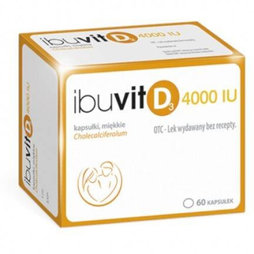 IBUVIT D3 4000 IU 60 Vitamin D supplement capsules on OnBuy