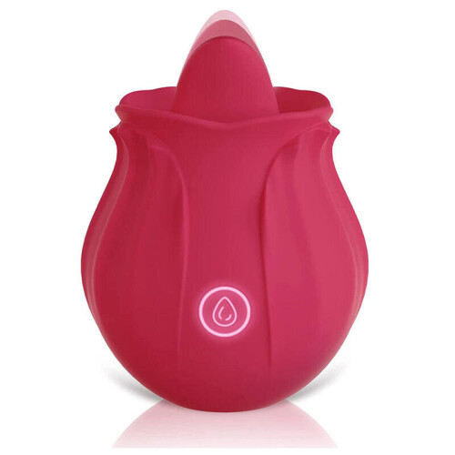 Tongue Lick Rose Vibrator Red On Onbuy