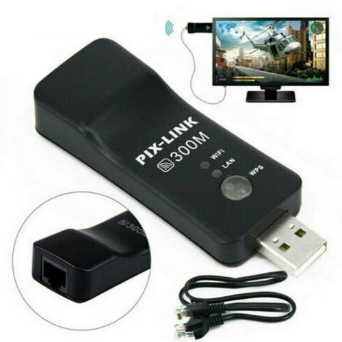 Wireless LAN Adapter WiFi Dongle RJ-45 Ethernet Cable For Smart TV on OnBuy
