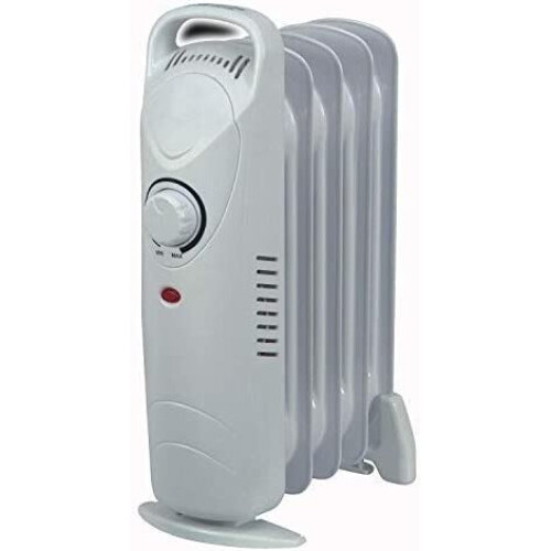 500W Mini Oil Filled Radiator Adjustable Thermostats Many Heat Setting ...