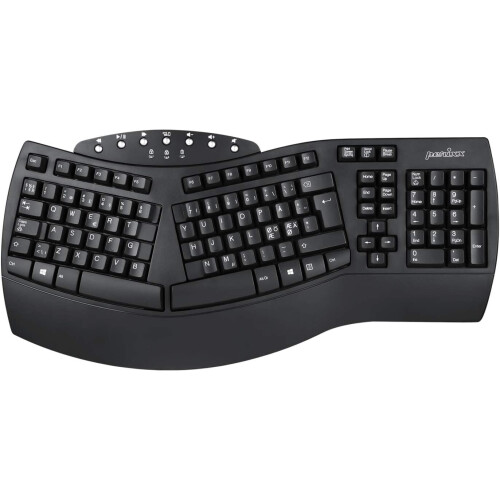 Perixx PERIBOARD-612 Wireless Bluetooth Ergonomic Nordic Keyboard, for ...