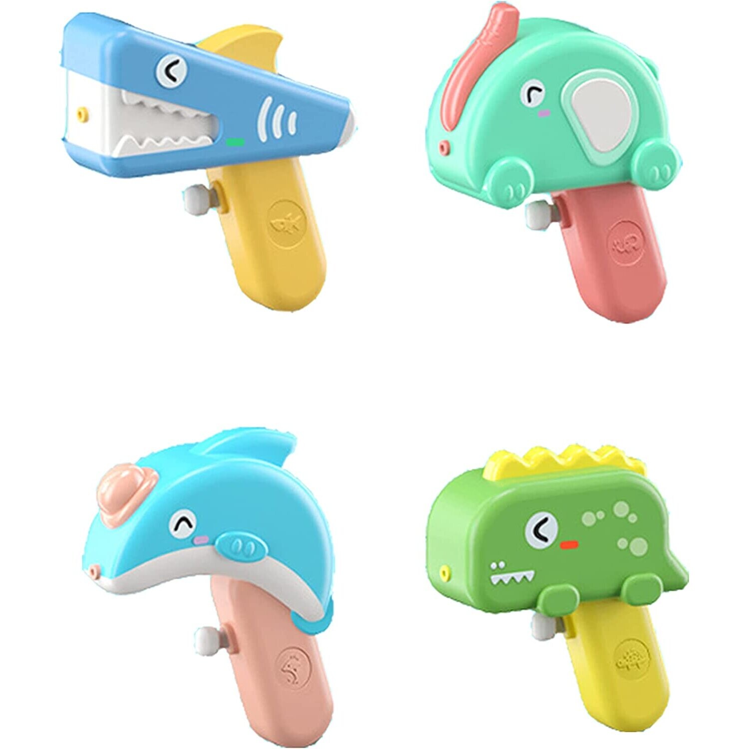 Mini Cute Water Gun Toy, 4 Pcs, Cute Cartoon Animal Water Gun Toy in ...