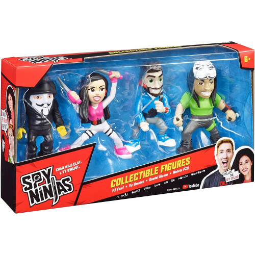 Spy Ninjas Action Figure Set 4 PACK (PZ FUNF, VY, DANIEL, MELVIN) on OnBuy