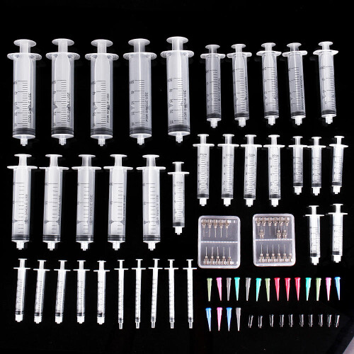 88Pcs/Set Dispensing Needle Kits Blunt Tip Syringe Stainless Steel TT ...