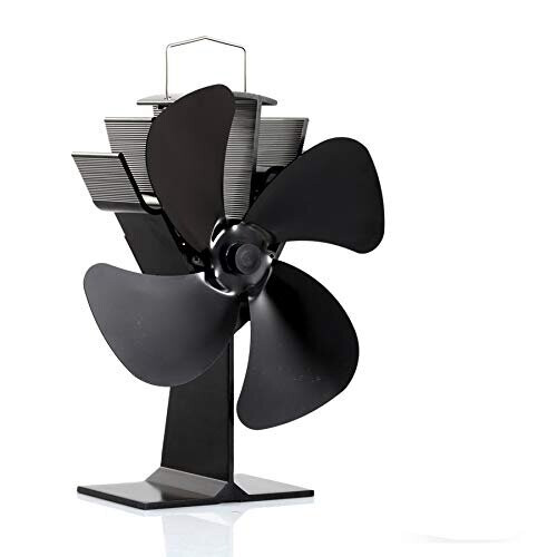 Fire Fans for Stove, Upgrade 4-Blade Wood Stove Fan for Log Burners ...