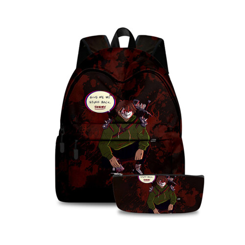 (Brown) 3D Printed Dreamwastaken Dream Smp Backpack Schoolbag Pencil ...