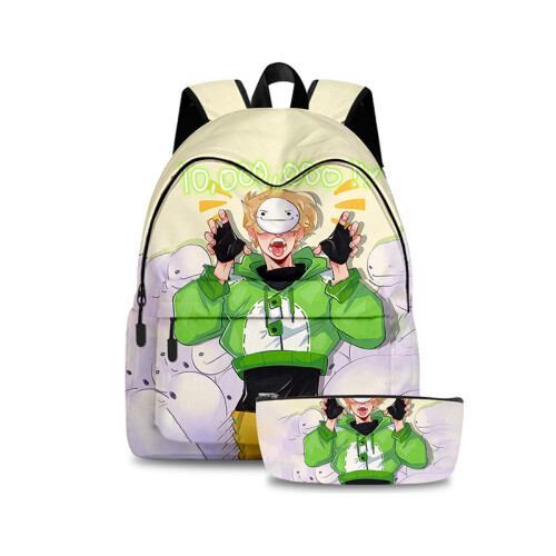 (Hoodie) 3D Printed Dreamwastaken Dream Smp Backpack Schoolbag Pencil ...