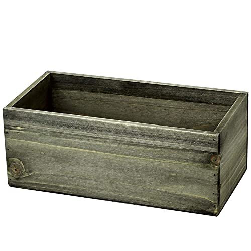 Wood Planter Box Multiple Choices Wood Rectangular Planter Whitewashed ...