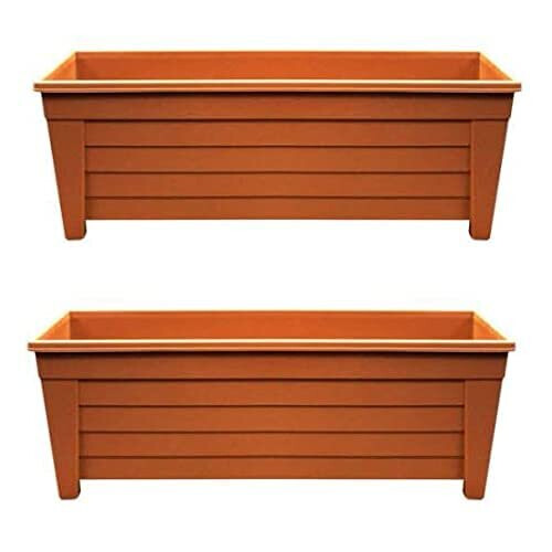 Plastic Trough Plant Pot Long Plastic Planter Outdoor Garden Herb ...