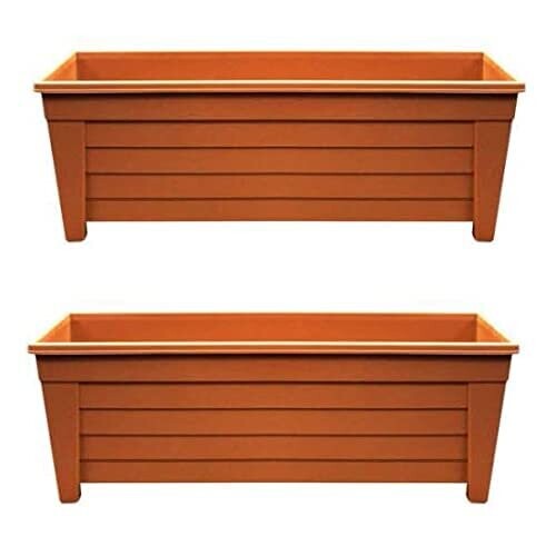 Plastic Trough Plant Pot Long Plastic Planter Outdoor Garden Herb ...