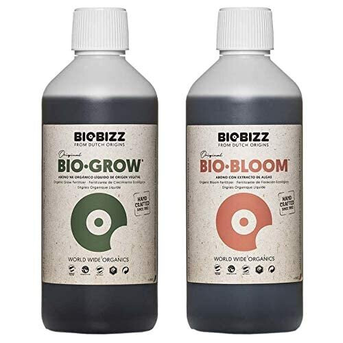 BioBizz - Bio Grow & Bio Bloom Organic Soil Plant Nutrients (500ml ...