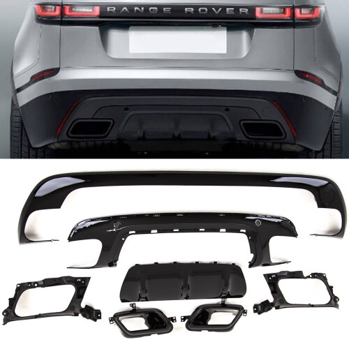 Range Rover Velar L560 Rear Bumper Diffuser Spoiler Lip Bodykit R ...