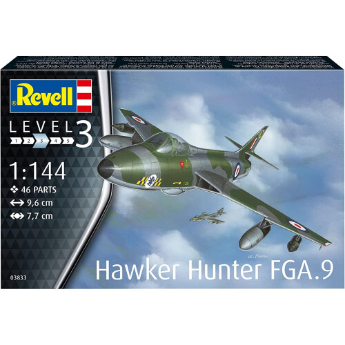 Revell 03833 1:144 Hawker Hunter FGA.9 Model Kit on OnBuy
