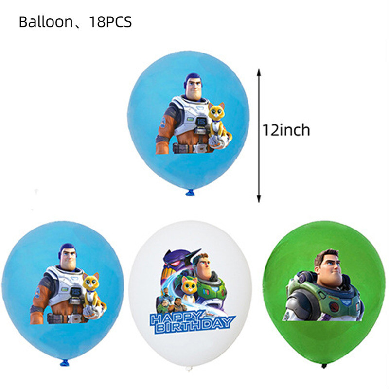 (18pcs Balloon) Disney Toy Story Buzz Lightyear Birthday Party ...