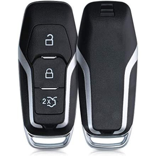 kwmobile Car Key Cover Compatible with Ford 3 Button MyKey Car Key (Key ...