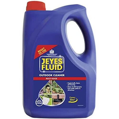 Jeyes Fluid Ready-To-Use Outdoor Cleaner & Disinfectant 4 Litre - Kills ...