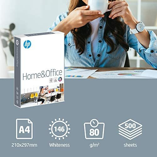 hp Papers Printer Paper, Home & Office A4 Paper, 210x297mm, 80gsm, 5 ...
