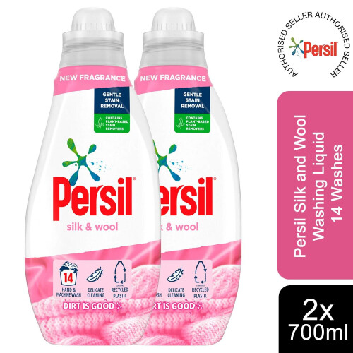 2x,4x or 8x Persil Silk and Wool Washing Liquid 700ml, 14 Washes on OnBuy