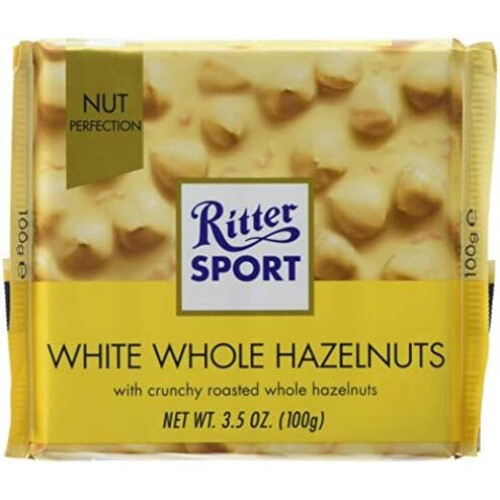 Alfred Ritter: Ritter Sport Chocolate White Whole Hazelnuts - 5 x 100 g ...