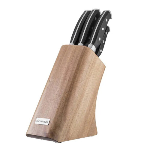 Viners Acacia 5 Piece Kitchen Knife Block Set on OnBuy