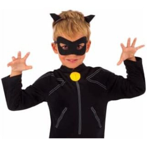 Rubie's Official Miraculous Ladybug, Cat Noir Childs Costume and Eye ...