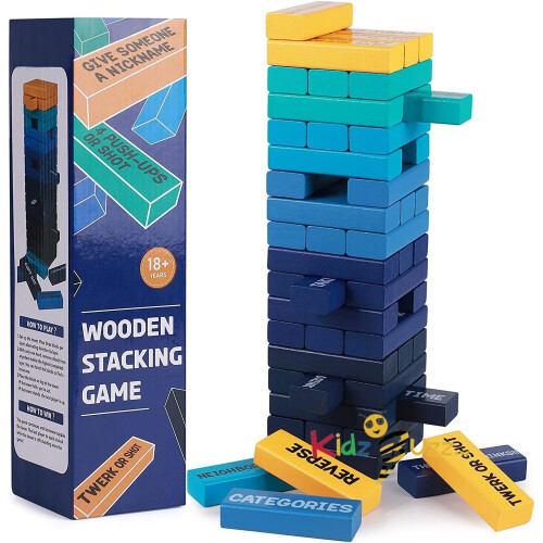 Wooden Stacking Blocks with 40 Different Rules on OnBuy