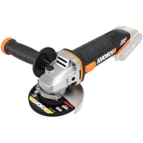 WORX WX800.9 18V (20V Max) Cordless 115mm Angle Grinder - (Tool only - Battery & Charger Sold ...