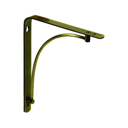 Set of 4 Arch Shelf Brackets, Brushed Brass Shelf Bracket 230 x 180mm ...