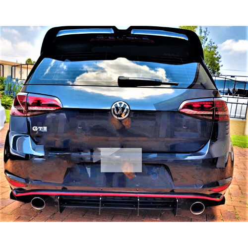 VW Golf GTI MK7 Rear Blade Diffuser & Side Splitters 2013-2020 Spoiler ...