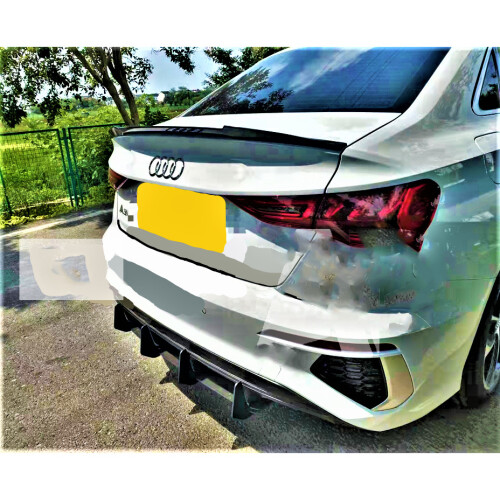 Audi A3 S Line S3 8Y Saloon Rear Blade Style Diffuser 2020+ Spoiler ...