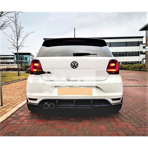 VW Volkswagen Polo MK5 6C GTI Rear Diffuser 2014-2017 / Rear Spoiler Body Kit on OnBuy