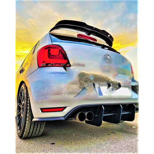 VW Volkswagen Polo MK5 6C GTI Rear Diffuser 2014-2017 / Rear Spoiler ...