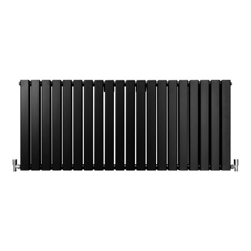 (Black, 600 x 1400mm) Flat Panel Radiators Horizontal Vertical Heater ...