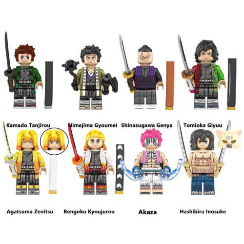 8x Minifigure Demon Slayer Kimetsu no Yaiba Blocks on OnBuy