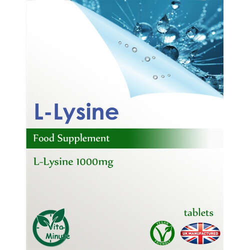 L-Lysine 60 x 1000mg Tablets Amino Acid, Cold Sores, Shingles, Herpes ...
