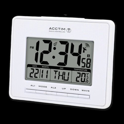 Acctim Infinity Radio Controlled Atomic Timekeeping LCD Alarm Clock on ...