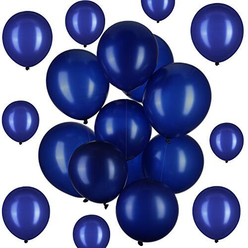 Hestya Navy Blue Balloons 100 Pack 12 Inch Latex Party Balloons Navy ...