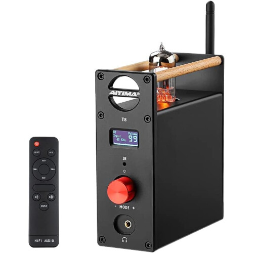 NEW-OPENED BOX AIYIMA T8 6N3 Digital Tube Preamplifier QCC3031 Bluetooth 5.0 Vacuum Tube Preamp ...