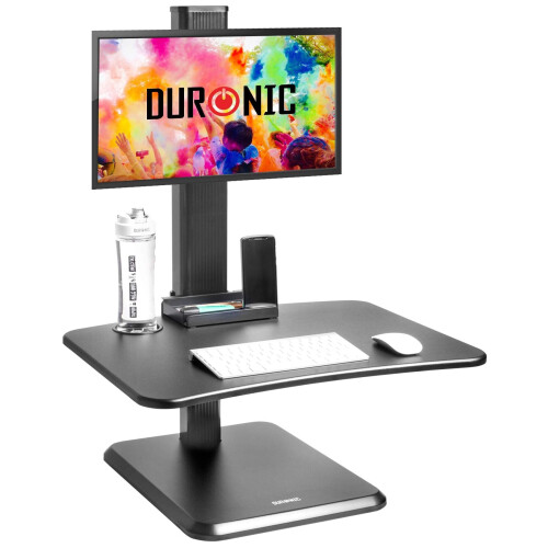 Duronic DM05D14 Sit-Stand Workstation, 65x51cm Desk Platform, Height ...