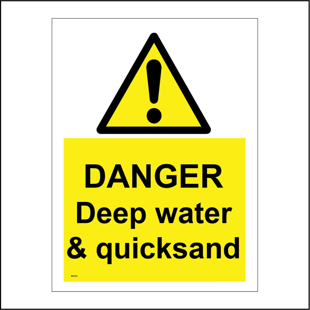 (300 x 400mm - 12 x 16, E - 3mm Standard Foamex Foamboard) WT251Danger ...