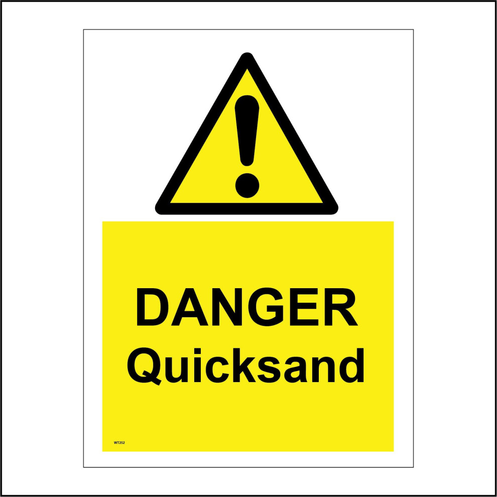 (100 x 150mm - 4 x 6, E - 3mm Standard Foamex Foamboard) WT253 Danger ...