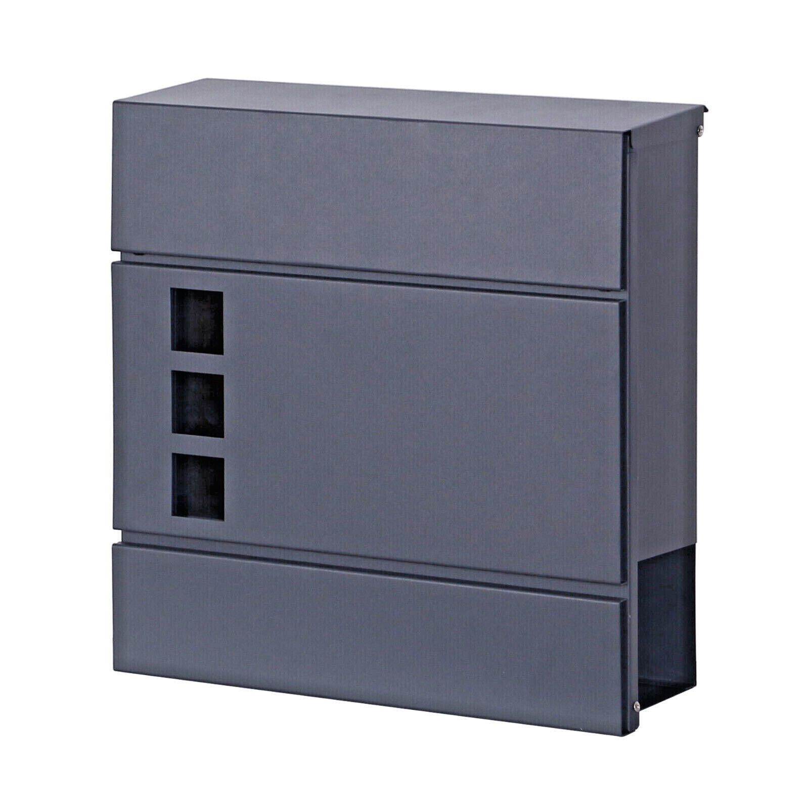 Post Box Mail Letter Wall Mounted Lockable Large Lift Flap Modern on OnBuy