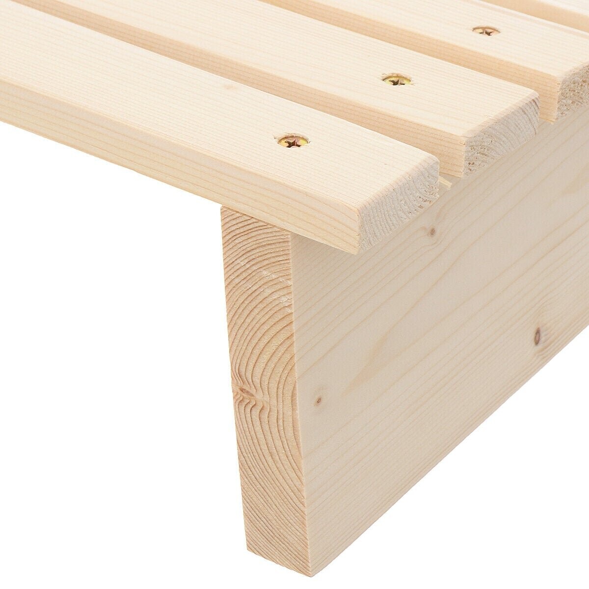 (B) Flat / Slanted Footrest Pine Wood Foot Stool Piano Furniture Home ...