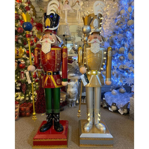 Three Kings In-Lit Giant Nutcracker White & Gold on OnBuy
