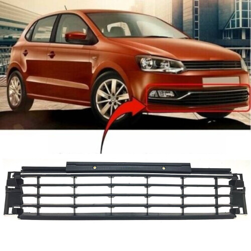 VW Polo 2014-2017 Front Bumper Lower Grille With Chrome Moulding on OnBuy