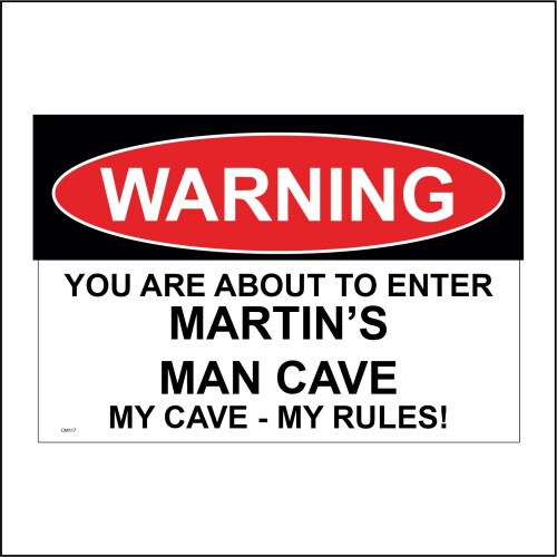 (400 x 300mm - 16 x 12, Sticker / Sav - White Background) CM117 Warning ...