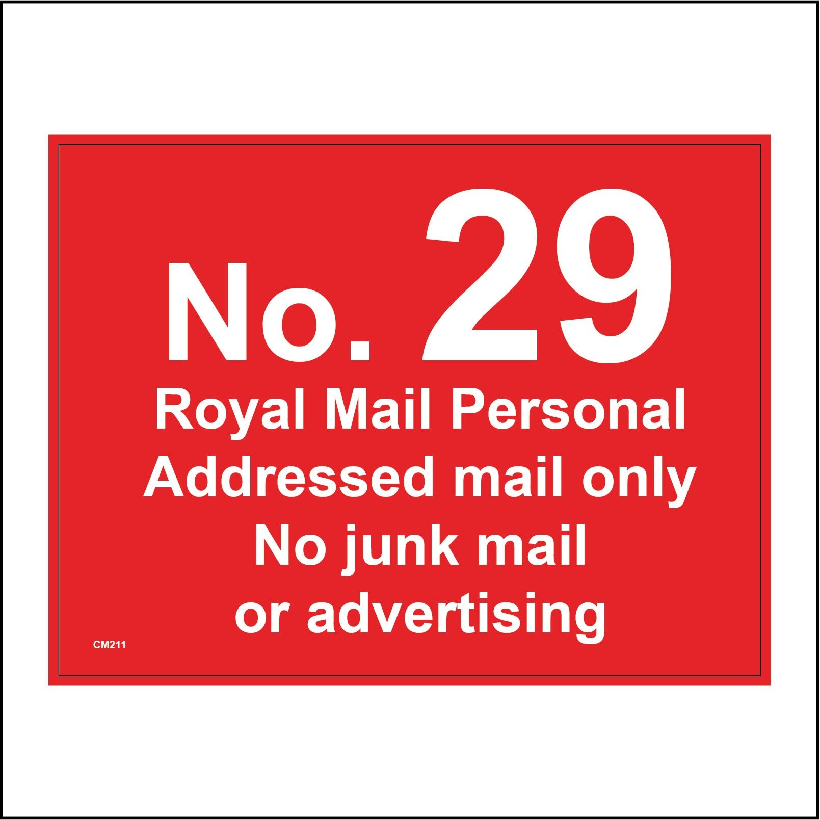 (400 x 300mm - 16 x 12, Sticker / Sav - White Background) CM211 No 29 ...