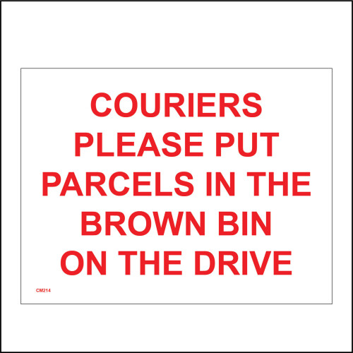 (200 x 150mm - 8 x 6, Sticker / Sav - White Background) CM214 Couriers ...