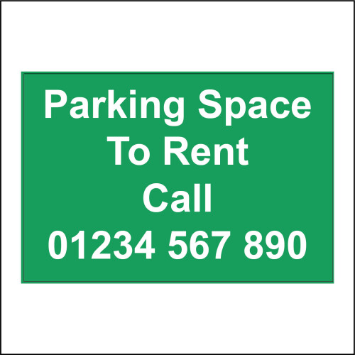 (400 x 300mm - 16 x 12, Sticker / Sav - White Background) CM268 Parking ...