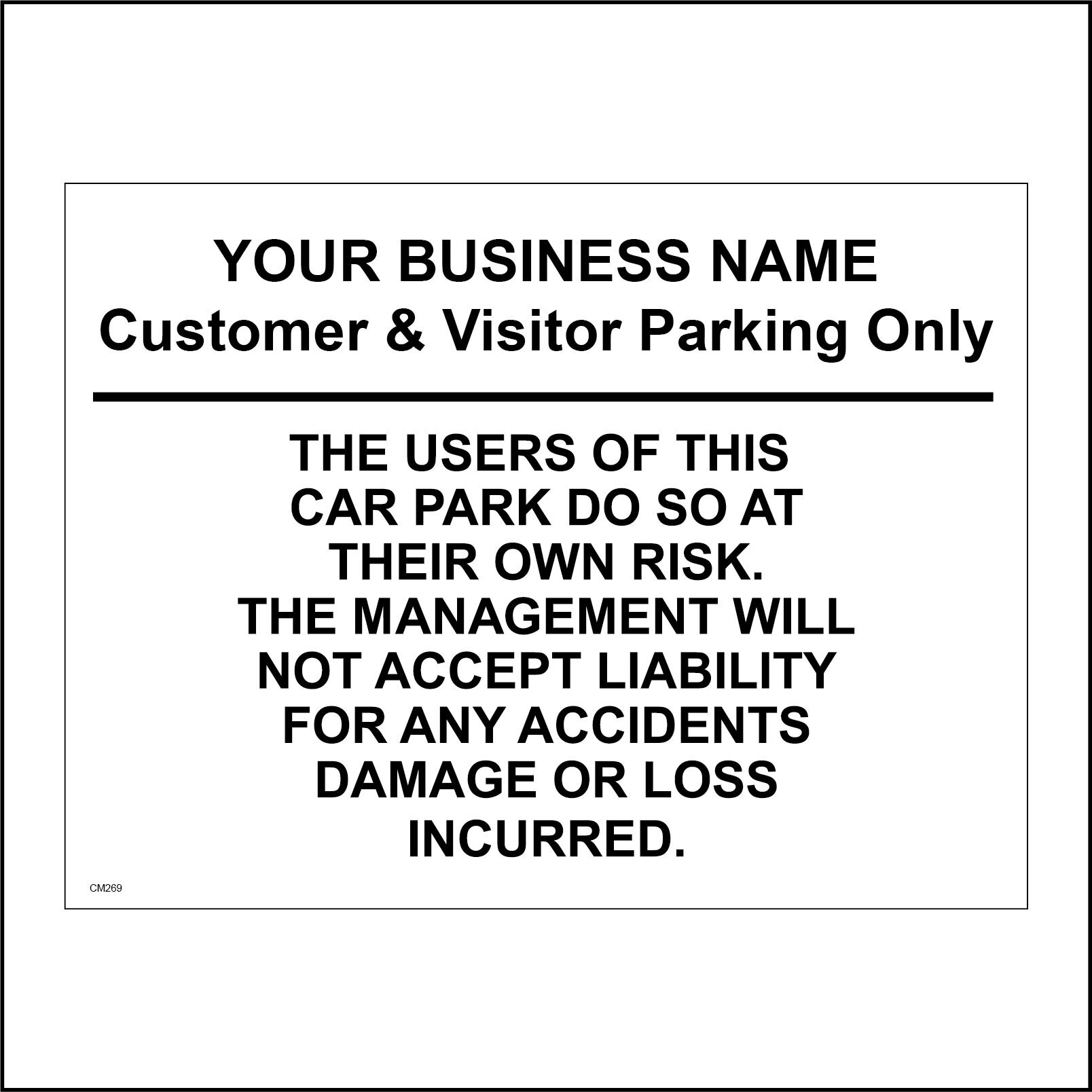 (200 x 150mm - 8 x 6, Dibond / Composite Aluminium) CM269 Your Business ...